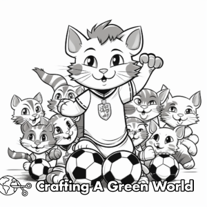Cat Pack Coloring Pages - Free & Printable!
