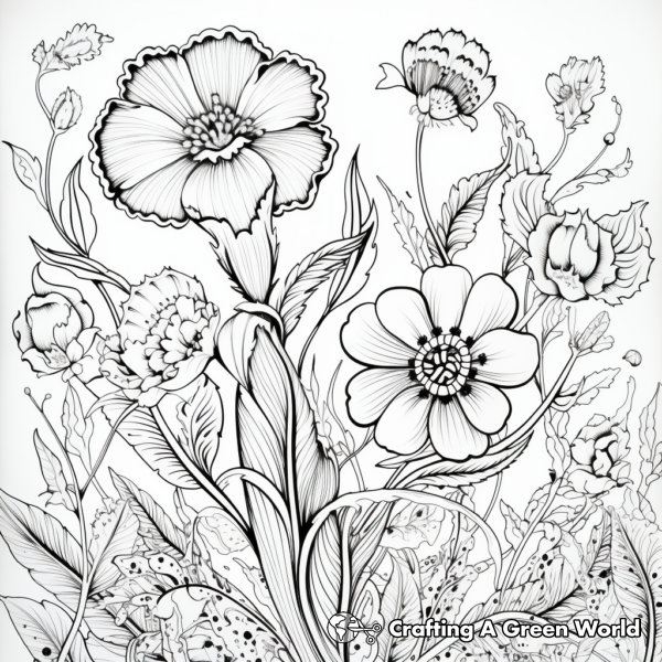 Intricate Floral Coloring Pages - Free & Printable!