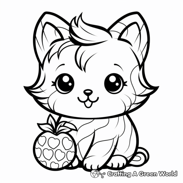 Cat Cupcake Coloring Pages - Free & Printable!
