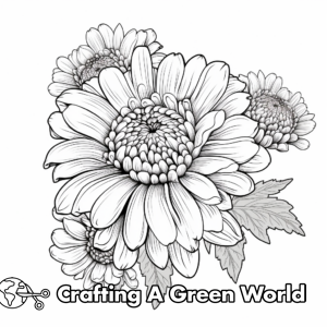 Fall Flowers Coloring Pages - Free & Printable!