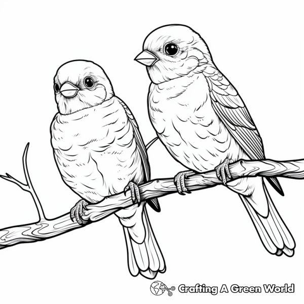 American Goldfinch Coloring Pages - Free & Printable!
