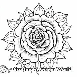 Mandala Flower Coloring Pages - Free & Printable!