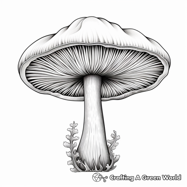Realistic Mushroom Coloring Pages - Free & Printable!