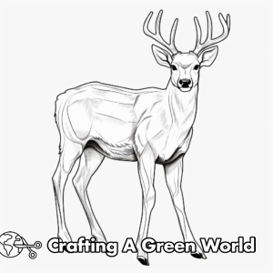 White Tailed Deer Coloring Pages - Free & Printable!