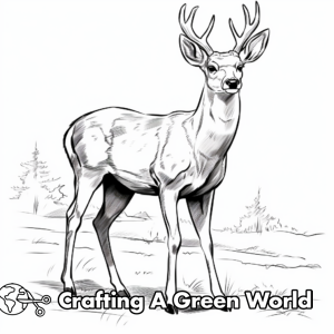 Mule Deer Coloring Pages - Free & Printable!