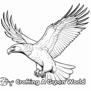 Flying Eagle Coloring Pages - Free & Printable!