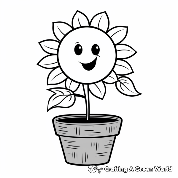 Happy Flower Coloring Pages - Free & Printable!