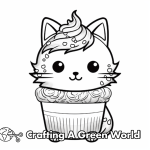 Cats and Ice Cream Coloring Pages - Free & Printable!