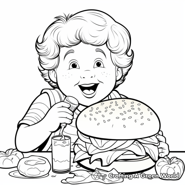 Snack Coloring Pages - Free & Printable!