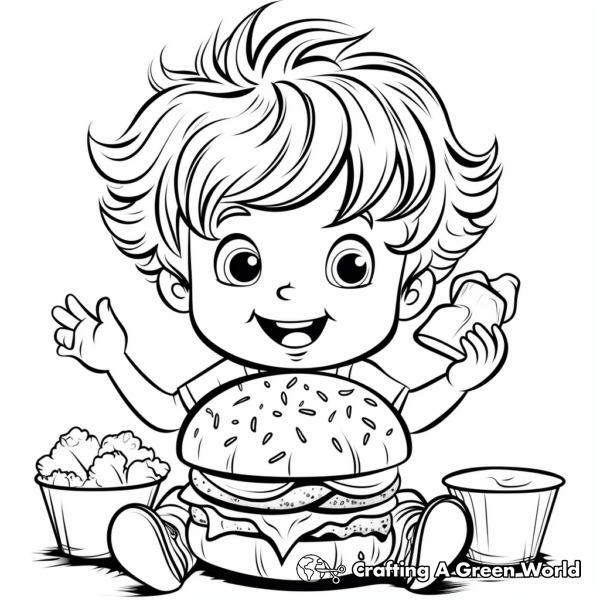 Snack Coloring Pages - Free & Printable!