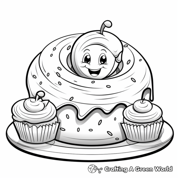 Food Coloring Pages - Free & Printable!