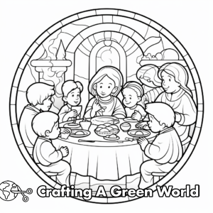 Last Supper Coloring Pages - Free & Printable!