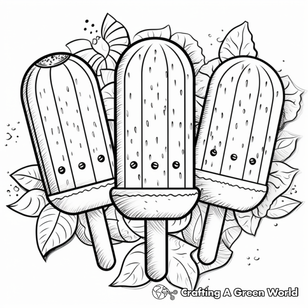 Popsicle Coloring Pages - Free & Printable!