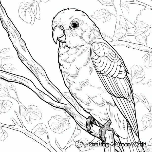 Parakeet Coloring Pages - Free & Printable!