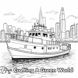 Tugboat Coloring Pages - Free & Printable!