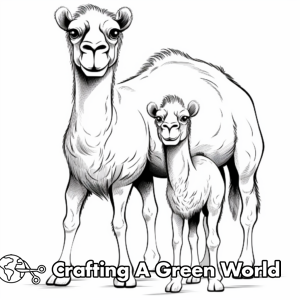Camel Coloring Pages - Free & Printable!