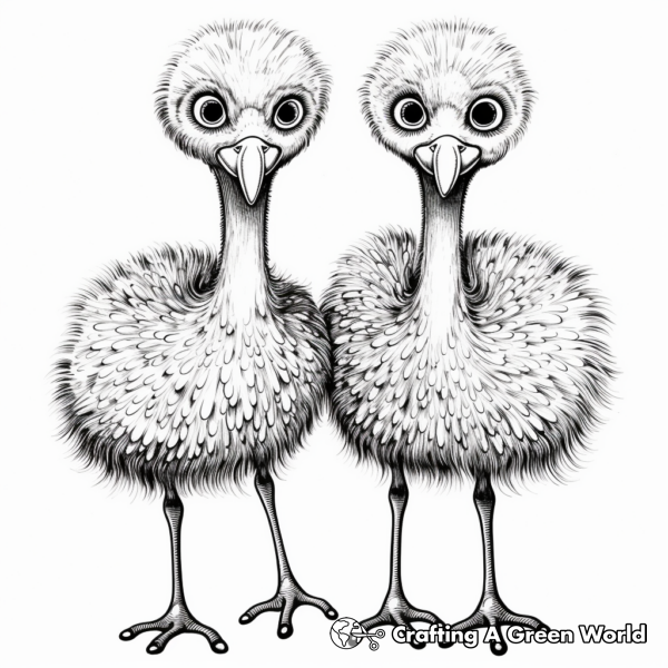 Ostrich Coloring Pages - Free & Printable!