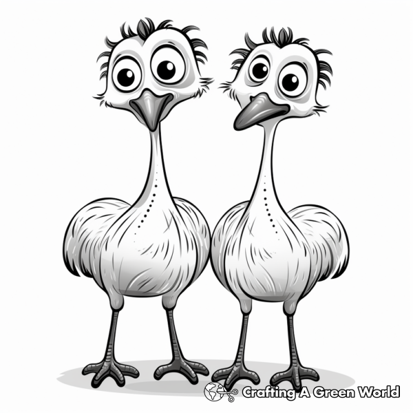 Ostrich Coloring Pages - Free & Printable!