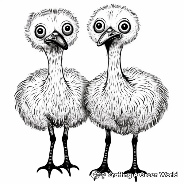 Ostrich Coloring Pages - Free & Printable!