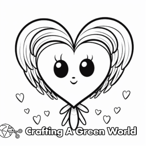 Heart With Wings Coloring Pages - Free & Printable!