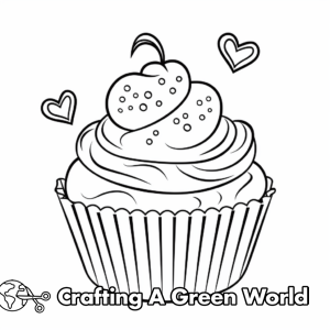 Cupcake Coloring Pages - Free & Printable!