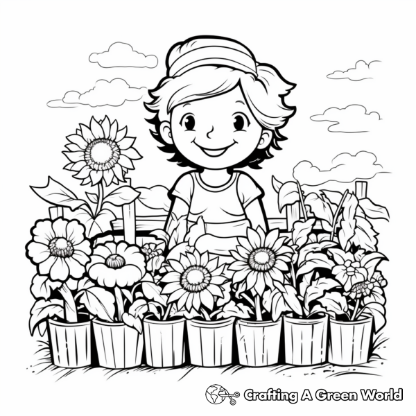 Vegetable Garden Coloring Pages - Free & Printable!