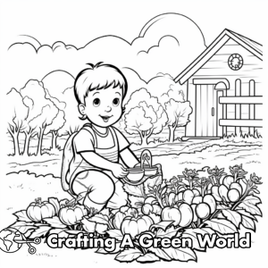 Vegetable Garden Coloring Pages - Free & Printable!