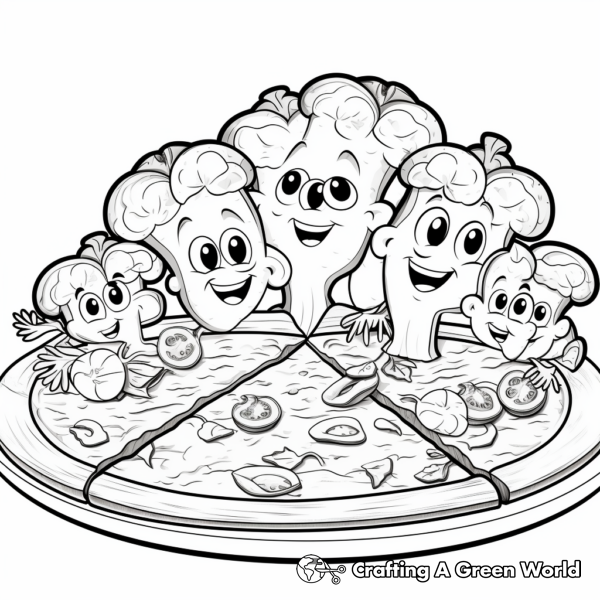 Pizza Coloring Pages - Free & Printable!