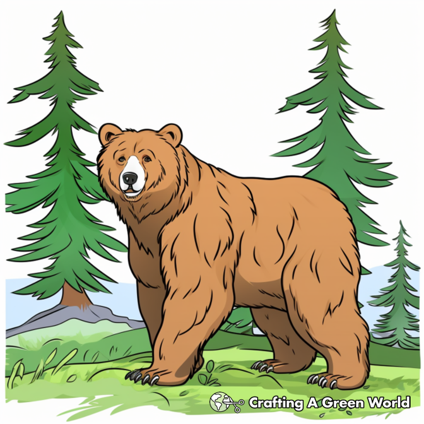 Brown Bear Coloring Pages - Free & Printable!