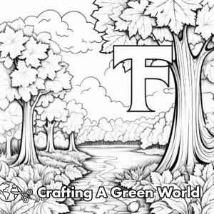 F Is For Fall Coloring Pages - Free & Printable!