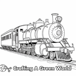 Realistic Train Coloring Pages - Free & Printable!
