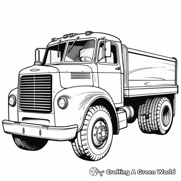 Old Truck Coloring Pages - Free & Printable!