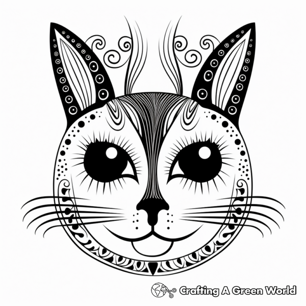 Cat Face Coloring Pages - Free & Printable!