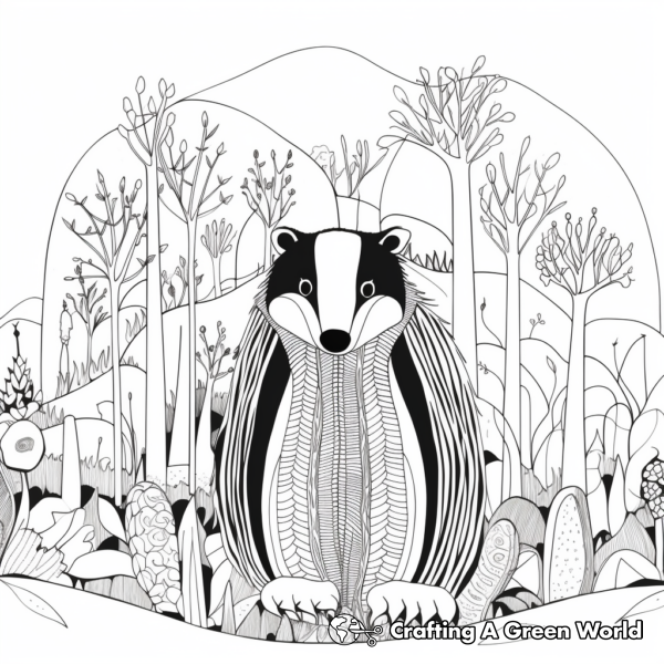 Badger Coloring Pages - Free & Printable!