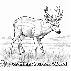 White Tailed Deer Coloring Pages - Free & Printable!