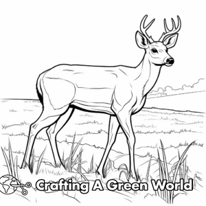 White Tailed Deer Coloring Pages - Free & Printable!