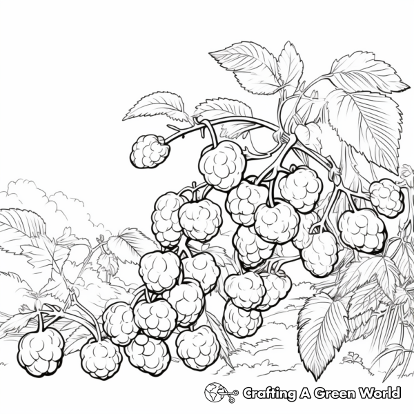 Raspberry Coloring Pages - Free & Printable!