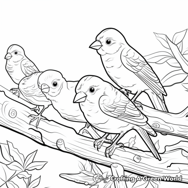 American Goldfinch Coloring Pages - Free & Printable!