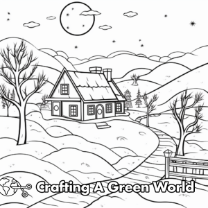 Winter Coloring Pages - Free & Printable!