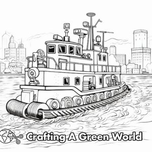 Tugboat Coloring Pages - Free & Printable!