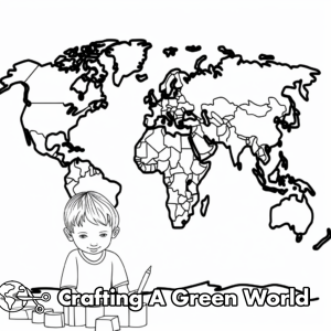 World Map Coloring Pages - Free & Printable!