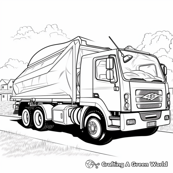 Recycling Truck Coloring Pages - Free & Printable!