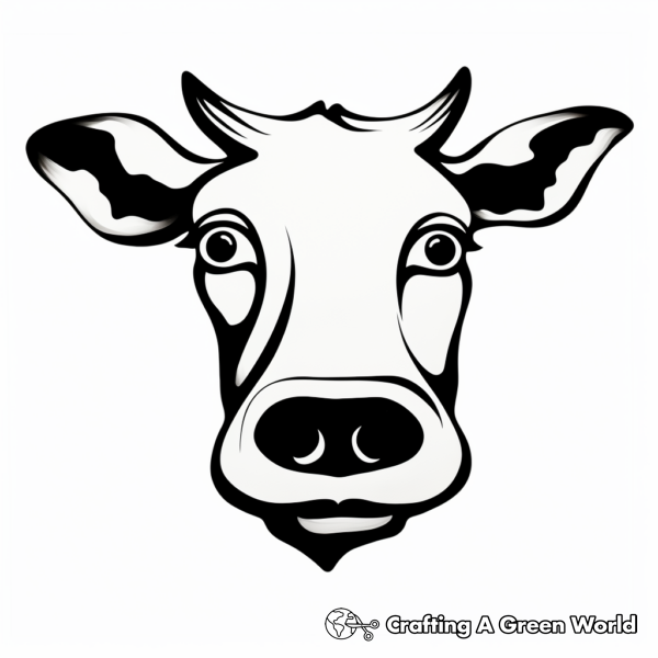 Cow Face Coloring Pages - Free & Printable!