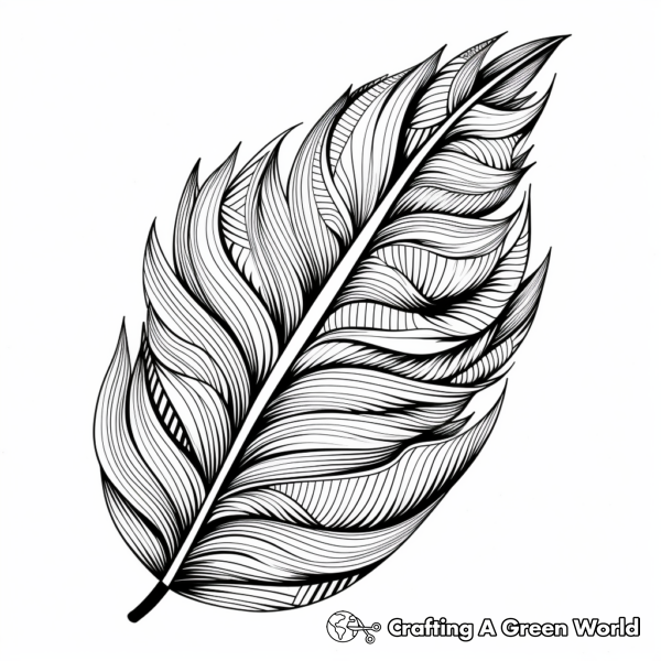 Feather Coloring Pages - Free & Printable!