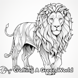 Realistic Lion Coloring Pages - Free & Printable!