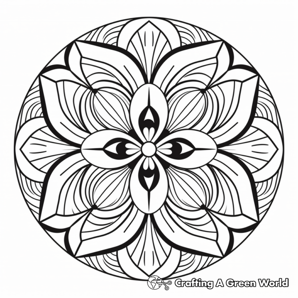 Mandala Easy Coloring Pages - Free & Printable!