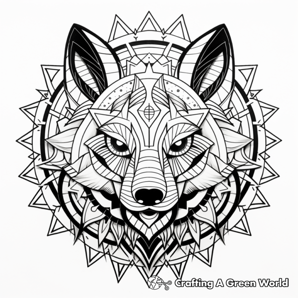 Wolf Mandala Coloring Pages - Free & Printable!