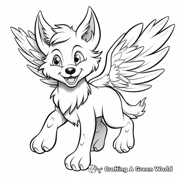 Wolves With Wings Coloring Pages - Free & Printable!