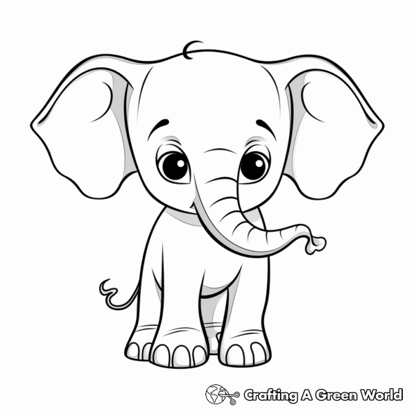 Baby Elephant Coloring Pages - Free & Printable!