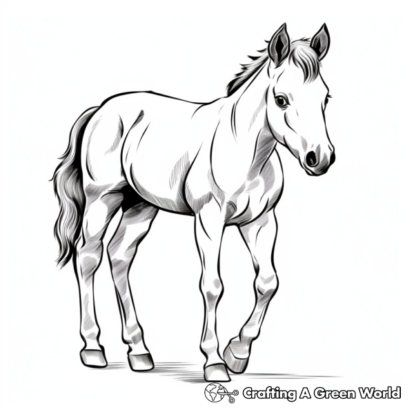 Foal Coloring Pages - Free & Printable!